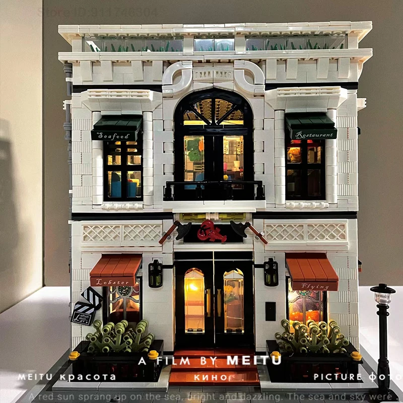 Flying-Lobster-Seafood-Restaurant-Modular-Building-Bricks-MOC-10203 ...