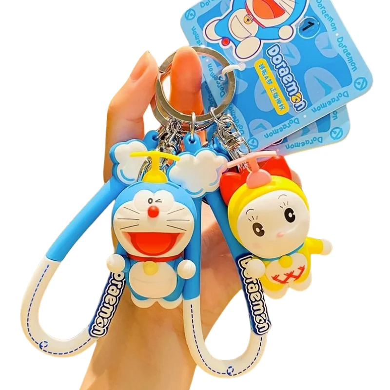 Doraemon-Peripheral-Key-Chain-Exquisite-Couple-Kawaii-Cute-Doll-School ...
