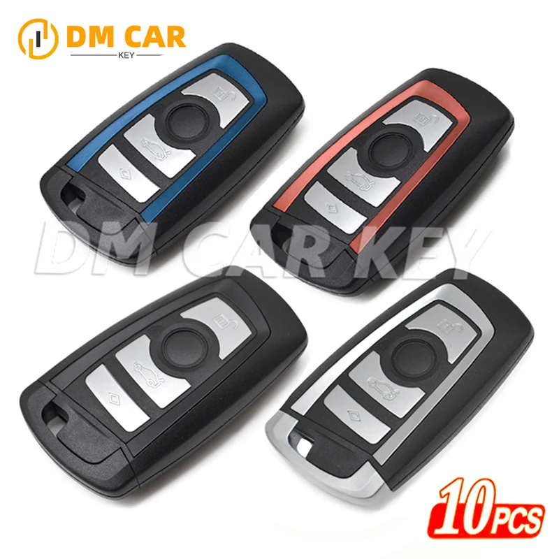 10Pcs Keyless entry shell Case remote fob 3/4buttons for BMW F CAS4 E40 ...