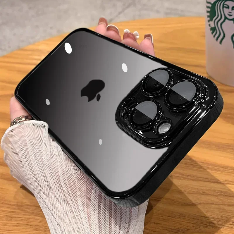 High-Quality-Plating-Transparent-Phone-Case-For-IPhone-16-15-14-13-12 ...