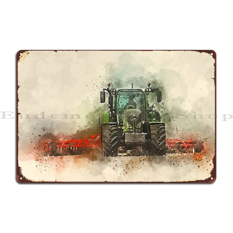 Fendt-Trator-Enxerto-Sinal-De-Metal-Cartaz-De-Cozinha-Impress-o-Clube ...