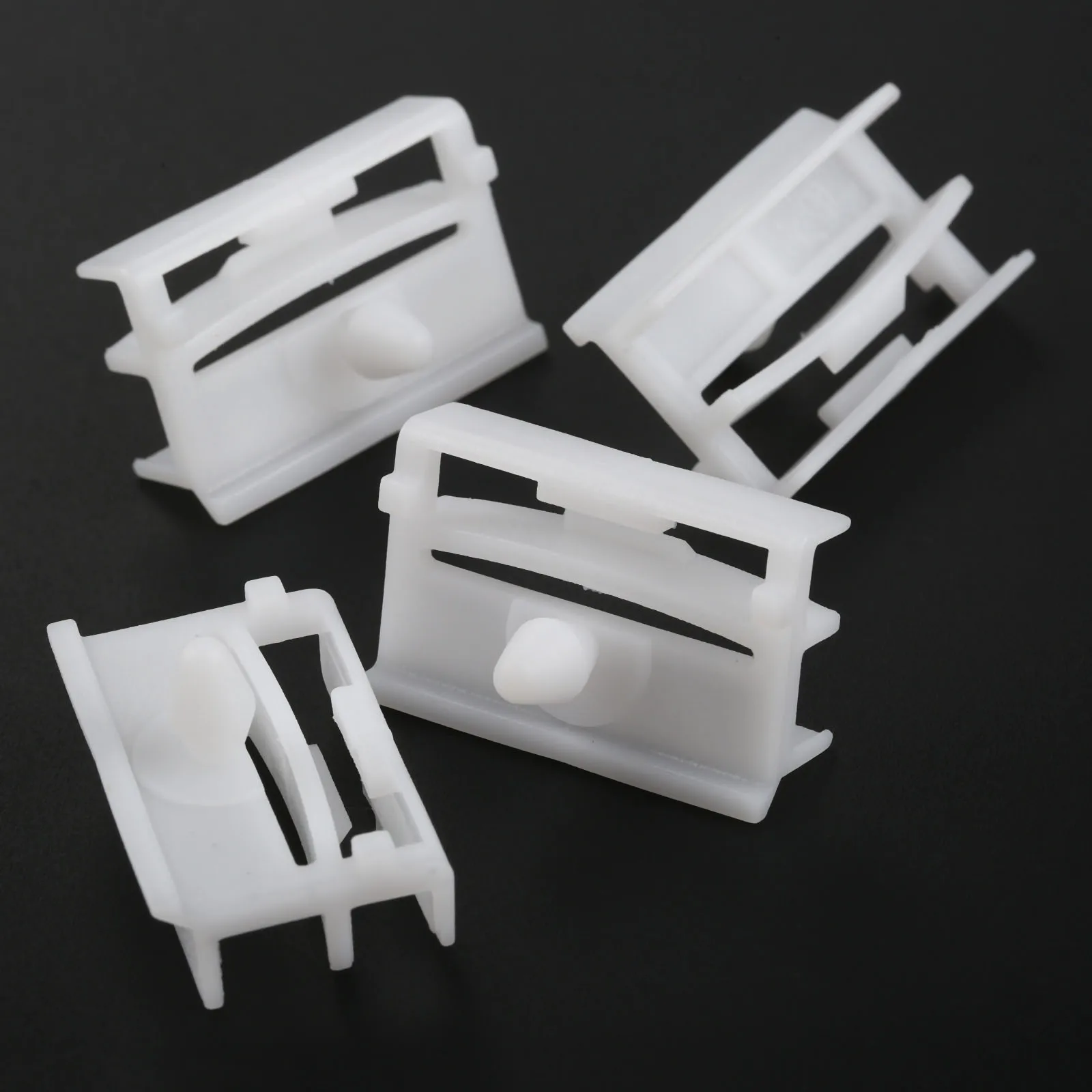 10Pcs พลาสติกสีขาวด้านนอก Sill กระโปรง Trim คลิปยึด 51718184574 สำหรับ ...