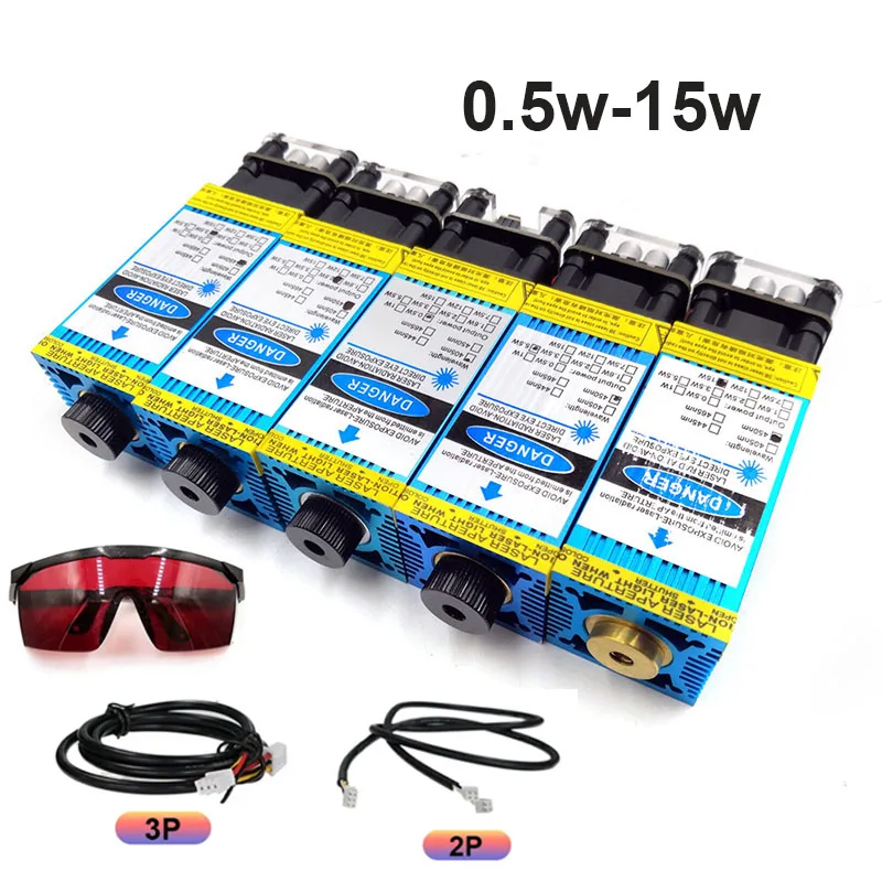 laser module 2.5W/3.5W.5.5W 450nm 33mm Adjust Focus Blue Laser ...