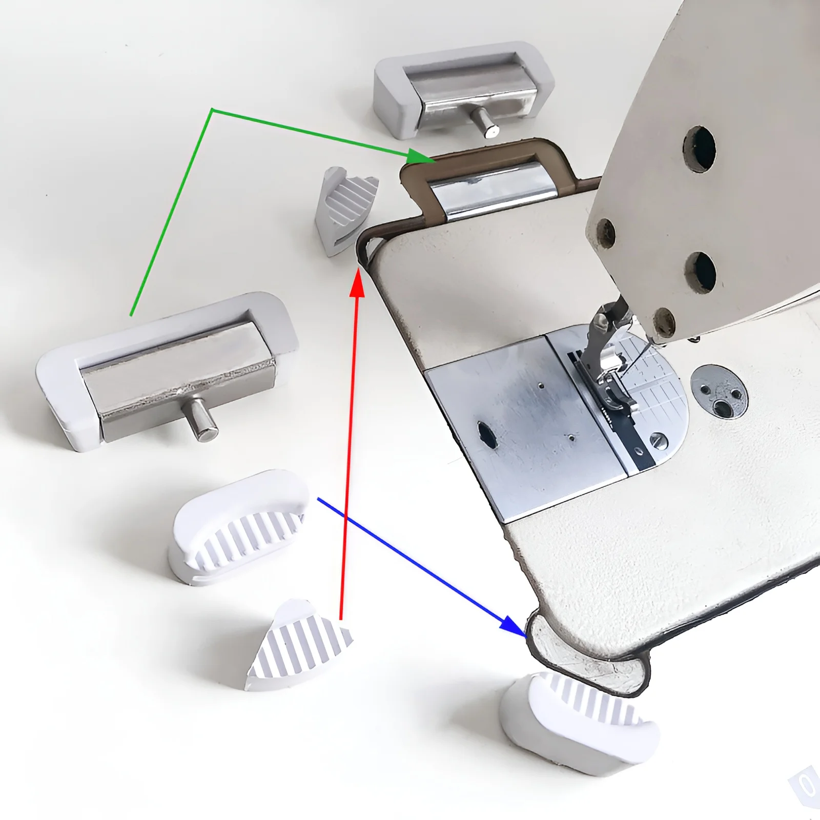 Computer-flat-car-four-corner-pad-synchronous-car-head-oil-pan-pad ...