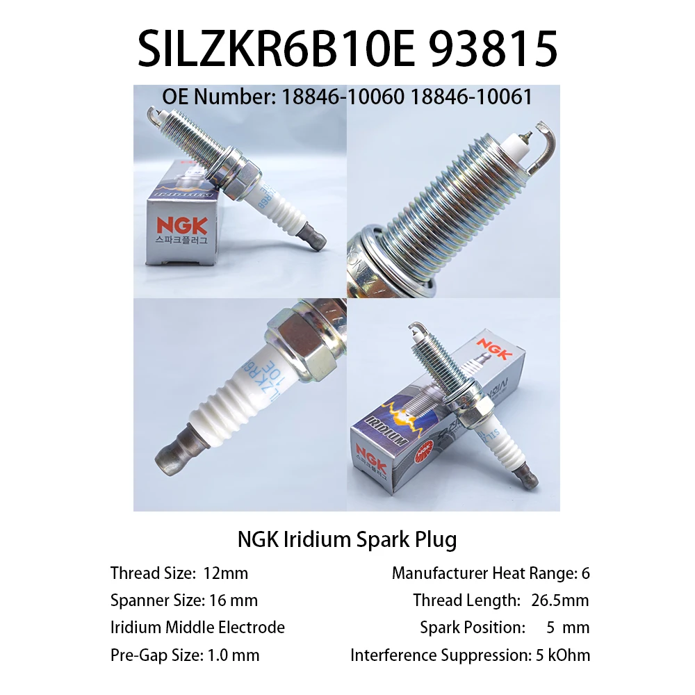 3pcs 4pcs Original NGK Iridium Spark Plug SILZKR6B10E Applicable to K2 ...