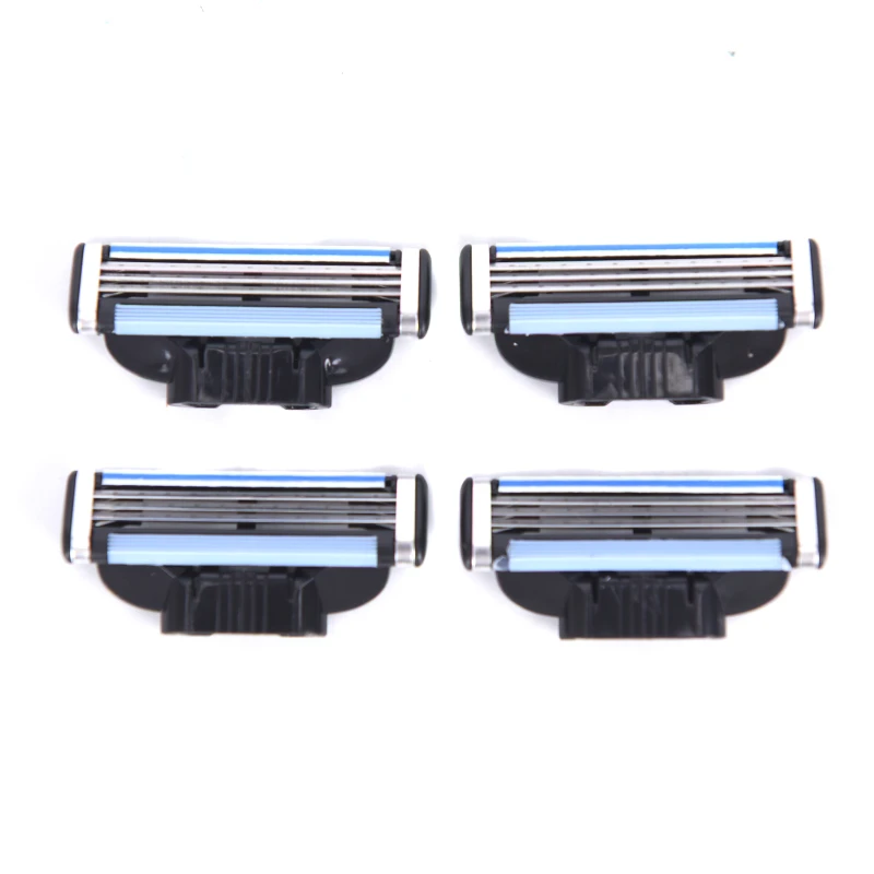 4Pcs Mach 3 Cartridges Manual Razor Blades Shaving Manual Three layer ...