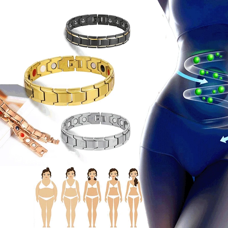 Health-Care-Magnetic-Steel-Bracelet-Weight-Loss-Anti-Fatigue-Therapy ...