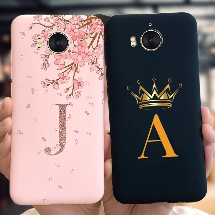 For-Huawei-Y3-Y5-Y6-2017-Case-Luxury-Initial-Letters-Crown-Shockproof ...