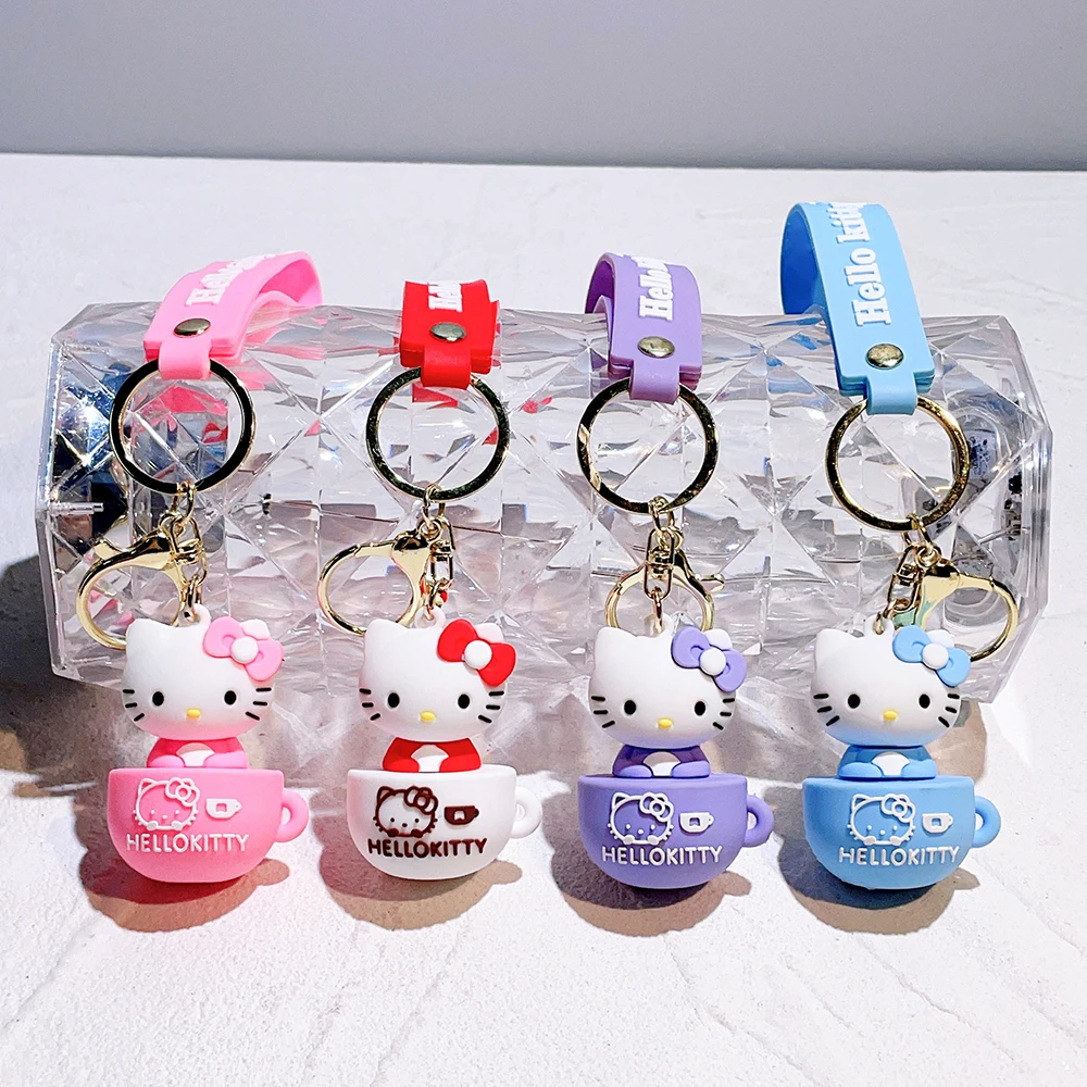 Sanrio-Hello-Kitty-Keychain-Toys-Cartoon-Kawaii-Pompom-Purin-Pochacco ...