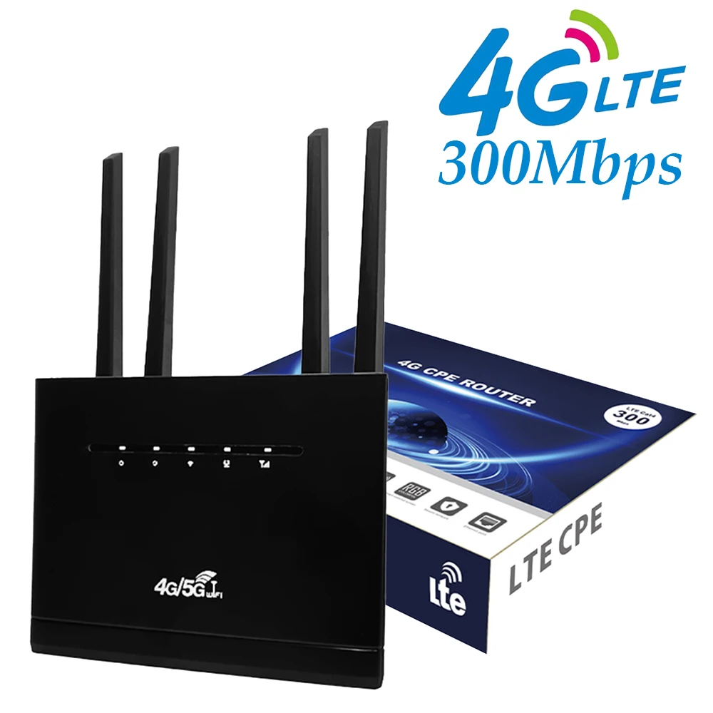 M-dem-inal-mbrico-4G-CPE-RJ45-WAN-LAN-enrutador-WIFI-4G-de-300Mbps-con ...