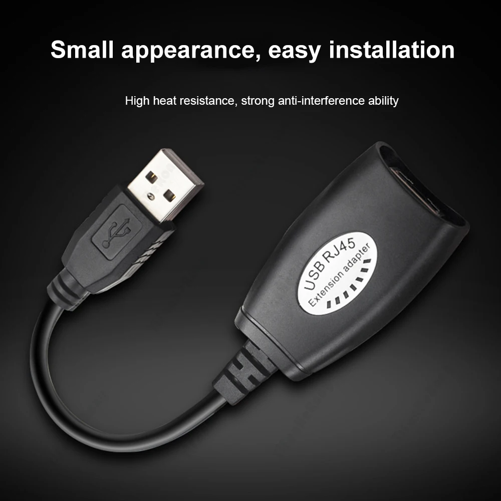 Extensi-n-de-Cable-USB-a-LAN-RJ45-adaptador-de-Cable-Ethernet-sobre ...