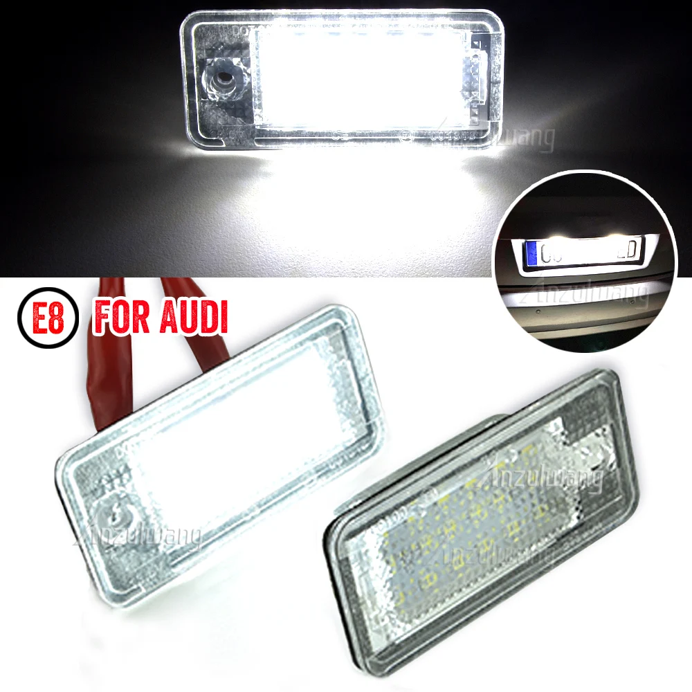 2X LED Number License Plate Light Lamp For Audi A3/S3 A4/S3 B6 A6/C6 B6 ...