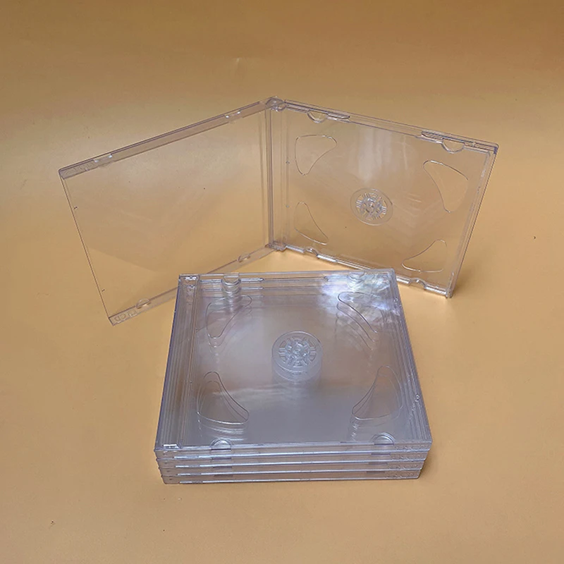 Transparent-Bottom-CD-Box-Empty-CD-Case-PP-Plastic-Milky-Transparent-CD ...