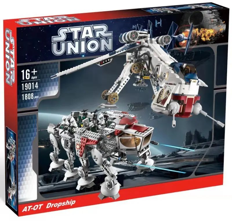 New 05053 Star Republic Dropship With At-ot Walker Set 1808 Pcs ...