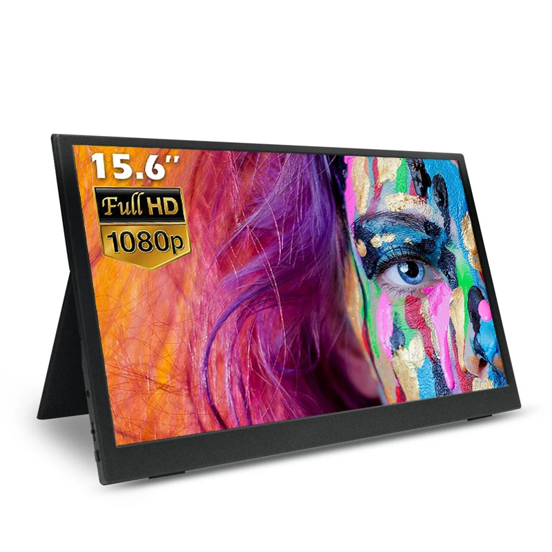 Monitor portátil de 15,6 pulgadas, pantalla lcd hd, HDMI Compatible ...