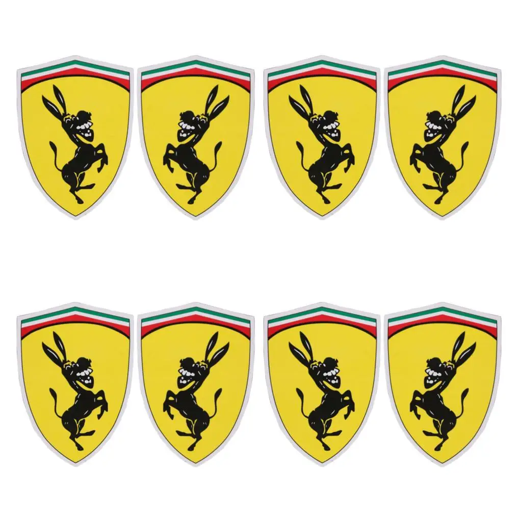 1-5pair Car Sticker Funny Donkey Pattern Decal Cover Badge Vehicle ...