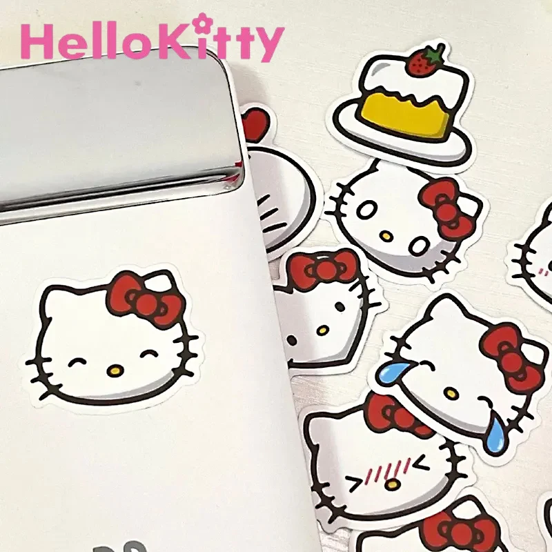 40pcs-Hello-Kitty-Stickers-Handmade-Diy-Hand-Ledger-Stickers-Computer ...