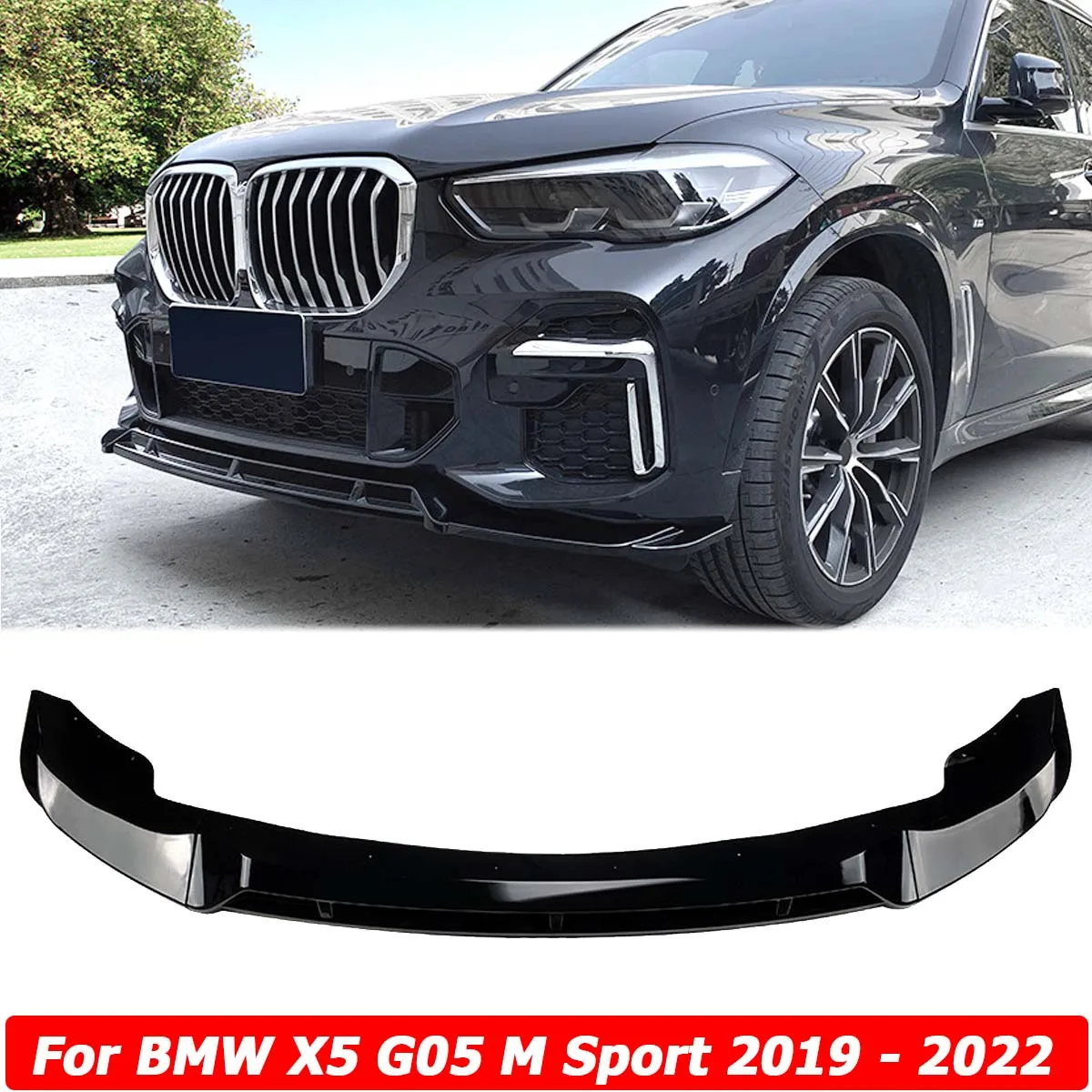 3PCS-SET-Front-Bumper-Lip-For-BMW-X5-G05-M-Sport-2019-2020-2021-2022 ...
