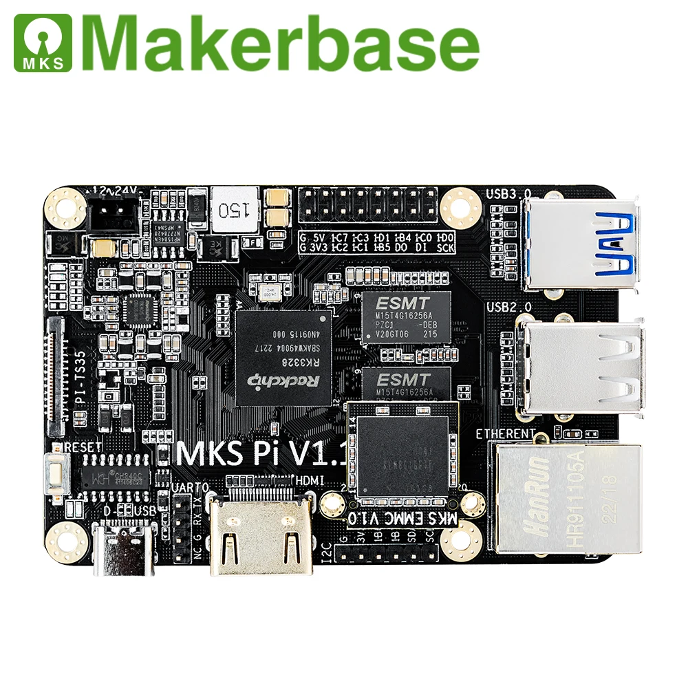 Makerbase-mks Pi Placa Quad-core 64bits Soc Onboard Klipper 3.5 Tela Sensível Ao Toque Para ...