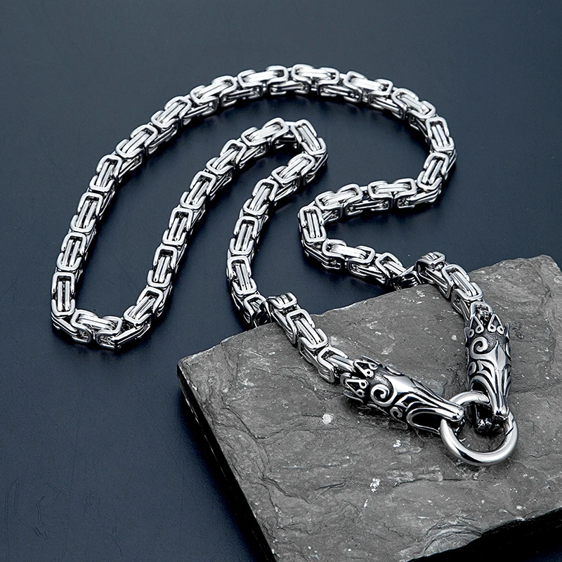 New-Viking-Dragon-Head-Japanese-Chain-Necklace-Hip-Hop-Trendy-Men ...