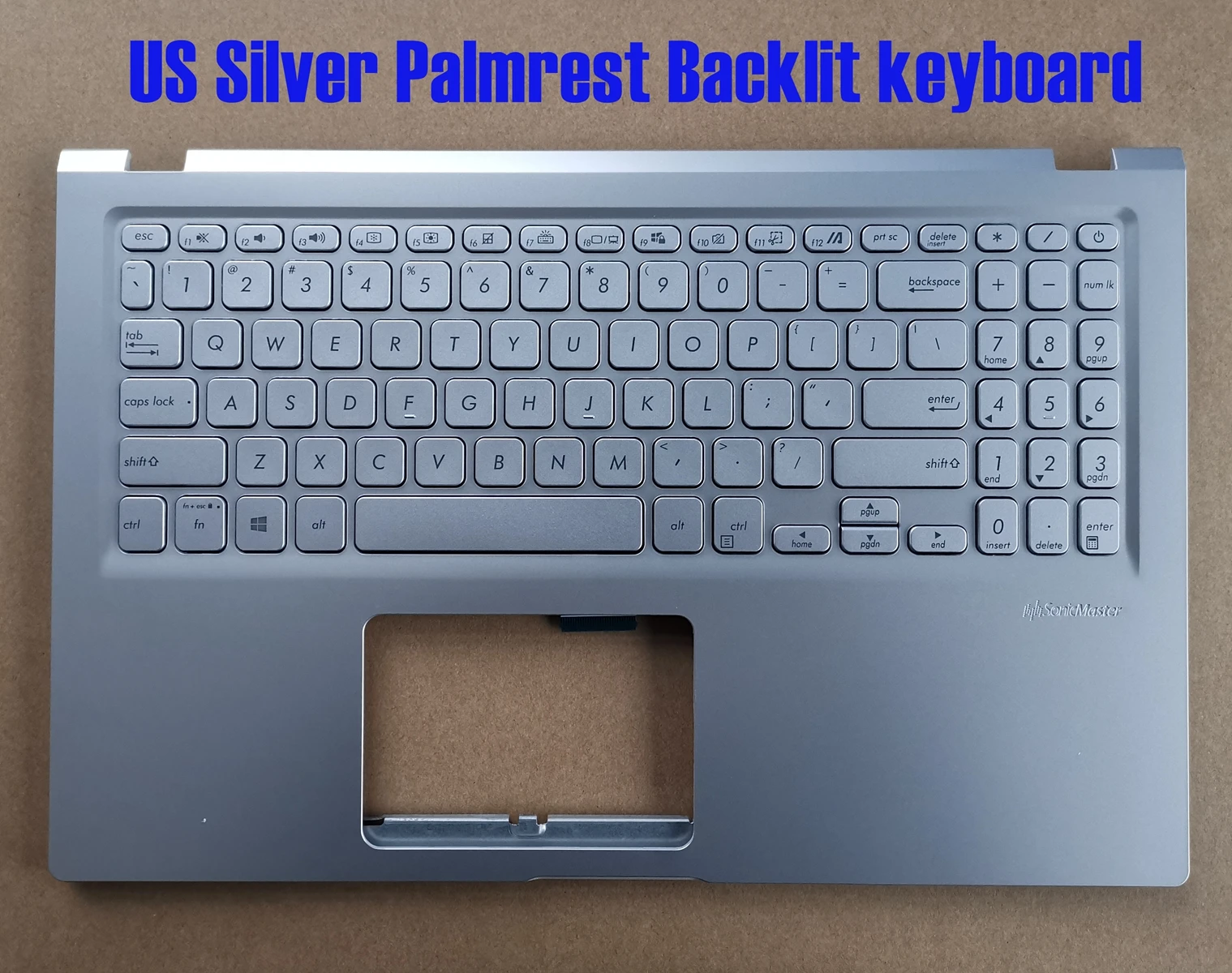 US-Silver-Palmrest-Backlit-keyboard-for-Asus-X515J-X515JA-X515JP-X515JF ...