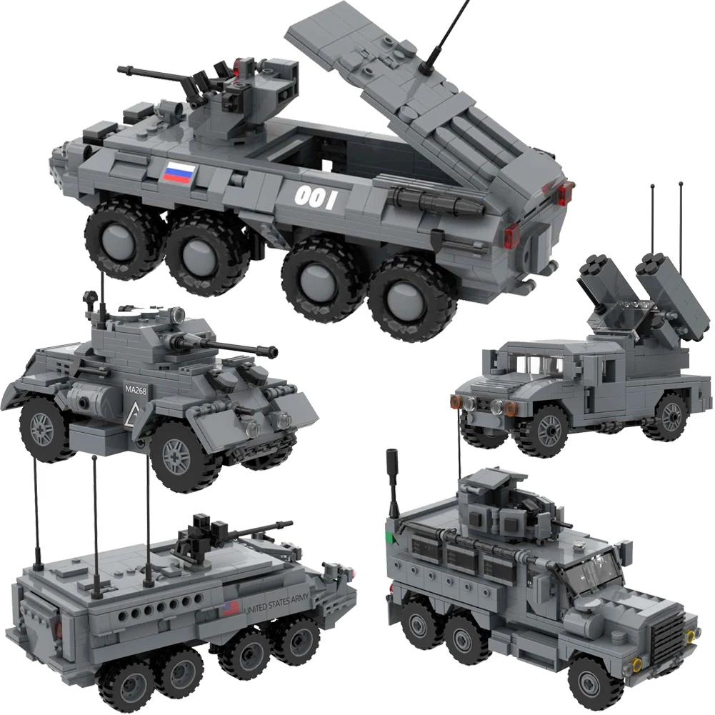 Military-Weapons-Building-Blocks-Toy-Armoured-Personeel-Carrier-Car ...