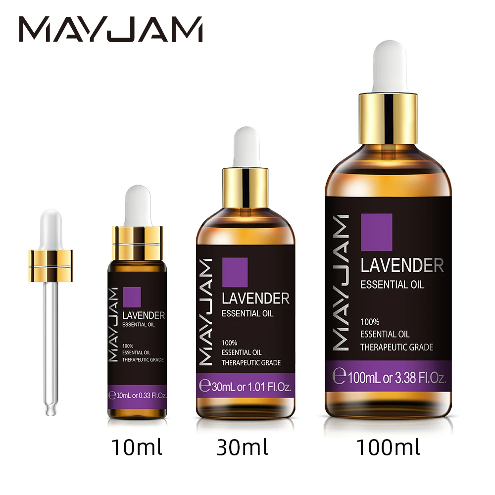 MAYJAM 10ml 30ml 100ml Essential Oils For Humidifier Diffuser Lavender ...