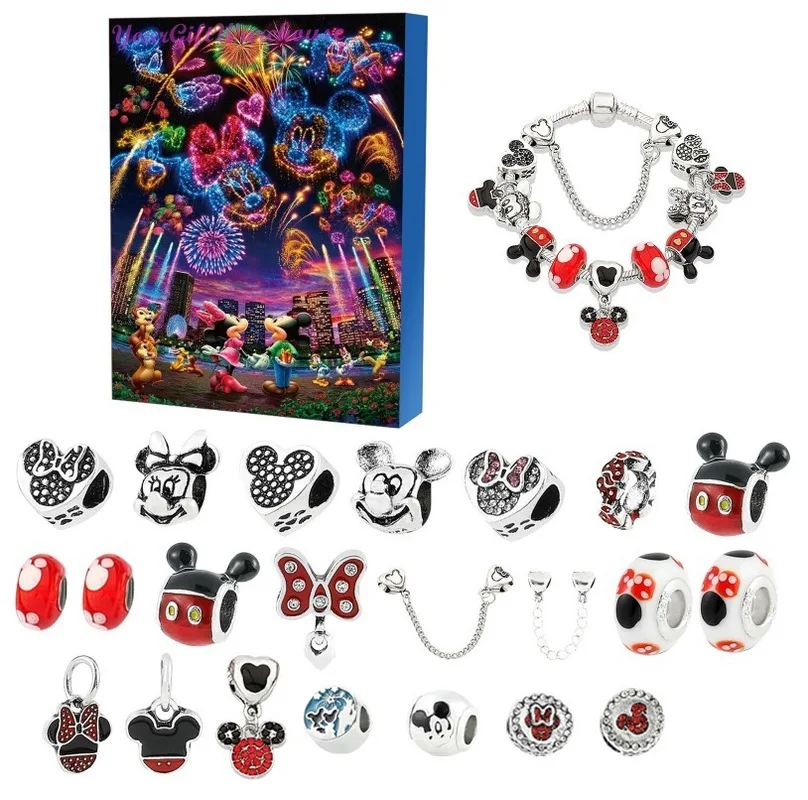 Metal-Stitch-Mickey-Christmas-Advent-Calendar-Disney-Bracelets-24-Days ...