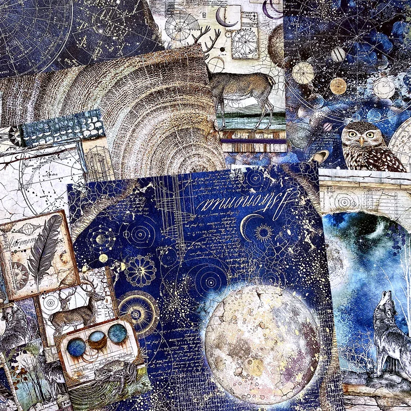 Vintage-Animal-Planet-Material-Splicing-Craft-Paper-DIY-Scrapbook ...