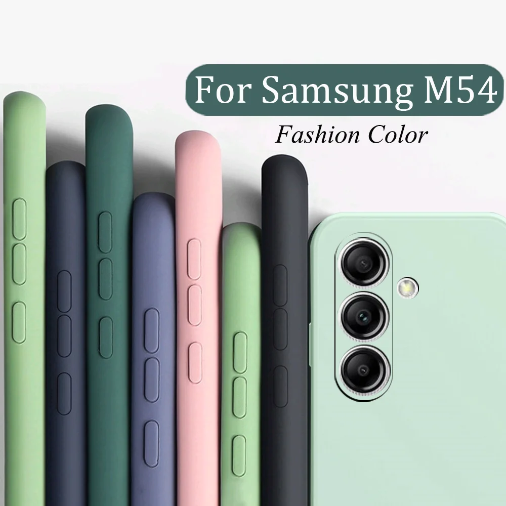 For-Samsung-M54-5G-Liquid-Silicone-Matte-Phone-Case-FOR-GALAXY-M54-A32 ...