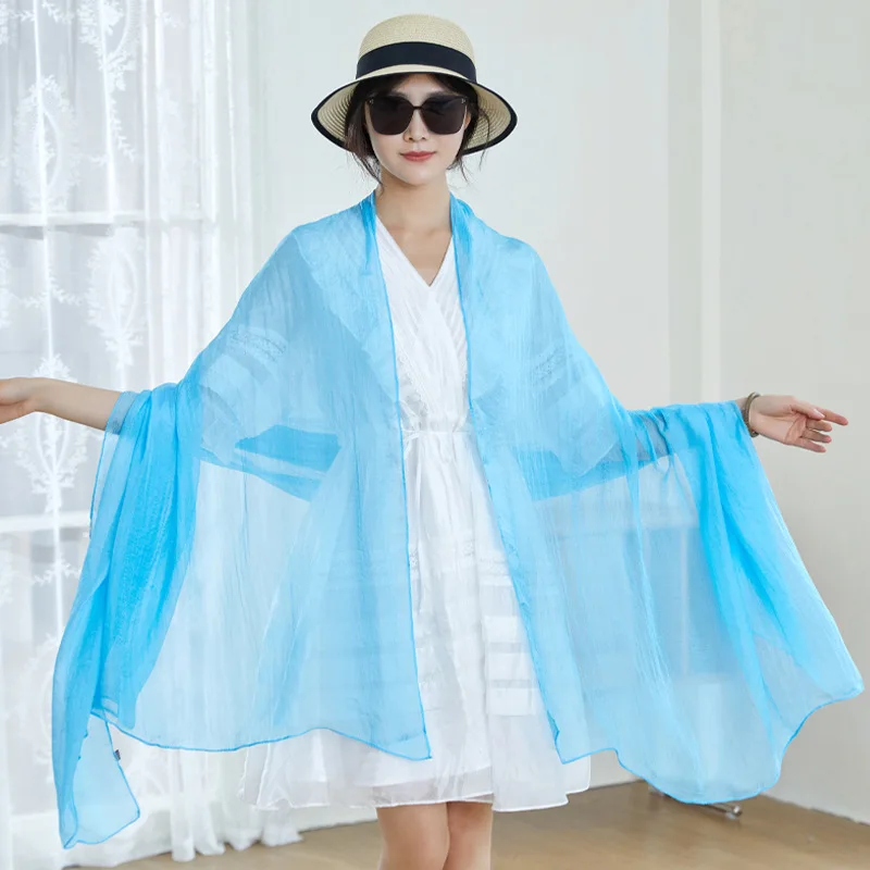 Bufanda-de-seda-de-gasa-coreana-para-mujer-chal-largo-de-protecci-n ...