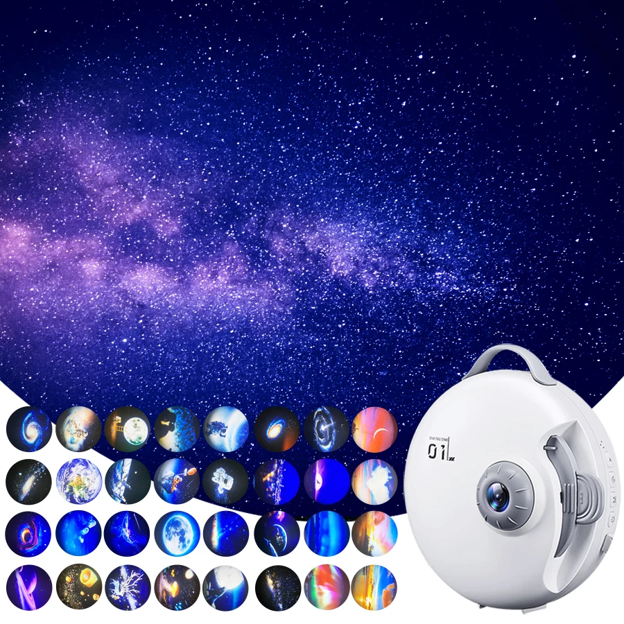 Recarreg-vel-Galaxy-Star-Projector-Starry-Sky-Night-Light-luzes ...