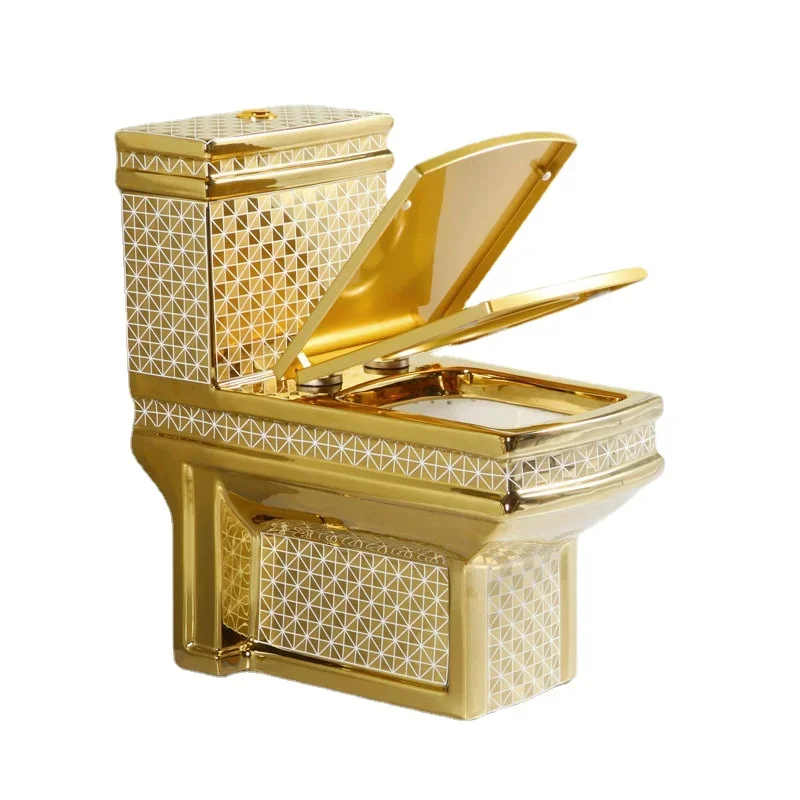 Electroplated-Gold-Luxury-25-Pit-Distance-Gold-Plated-Square-Hotel-High ...