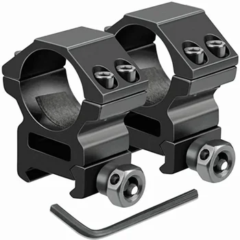 사냥 소총 스코프 마운트 링, 직경 25.4mm, 30mm 튜브 스코프, 11mm, 20mm 더브테일 피카티니 레일, 전술 ...