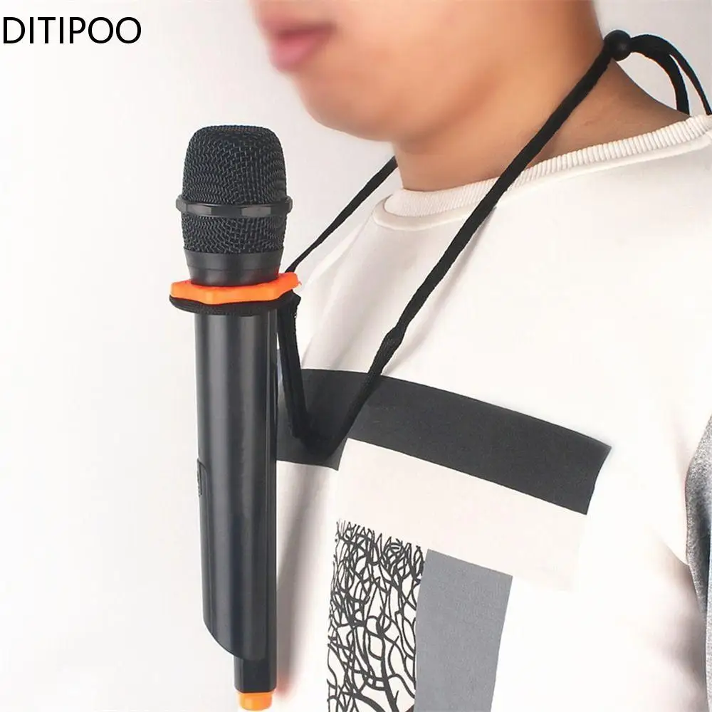 Microphone-Hands-Free-Brace-Magic-Tricks-Prop-Stage-Mic-Holder-Neck ...