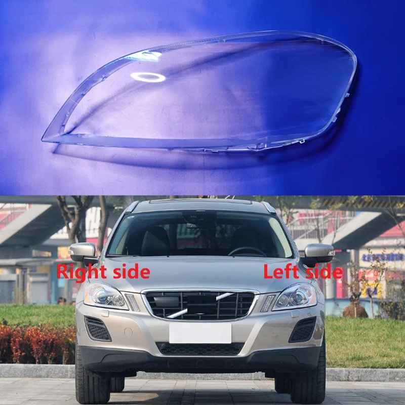 For-Volvo-XC60-2009-2013-Car-Transparent-Lampshade-Headlamp-Lens-Cover ...