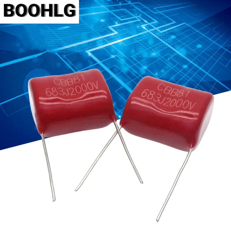 10pcs-Metallized-Polypropylene-Film-Capacitor-CBB81-2000V-683-68NF-0 ...
