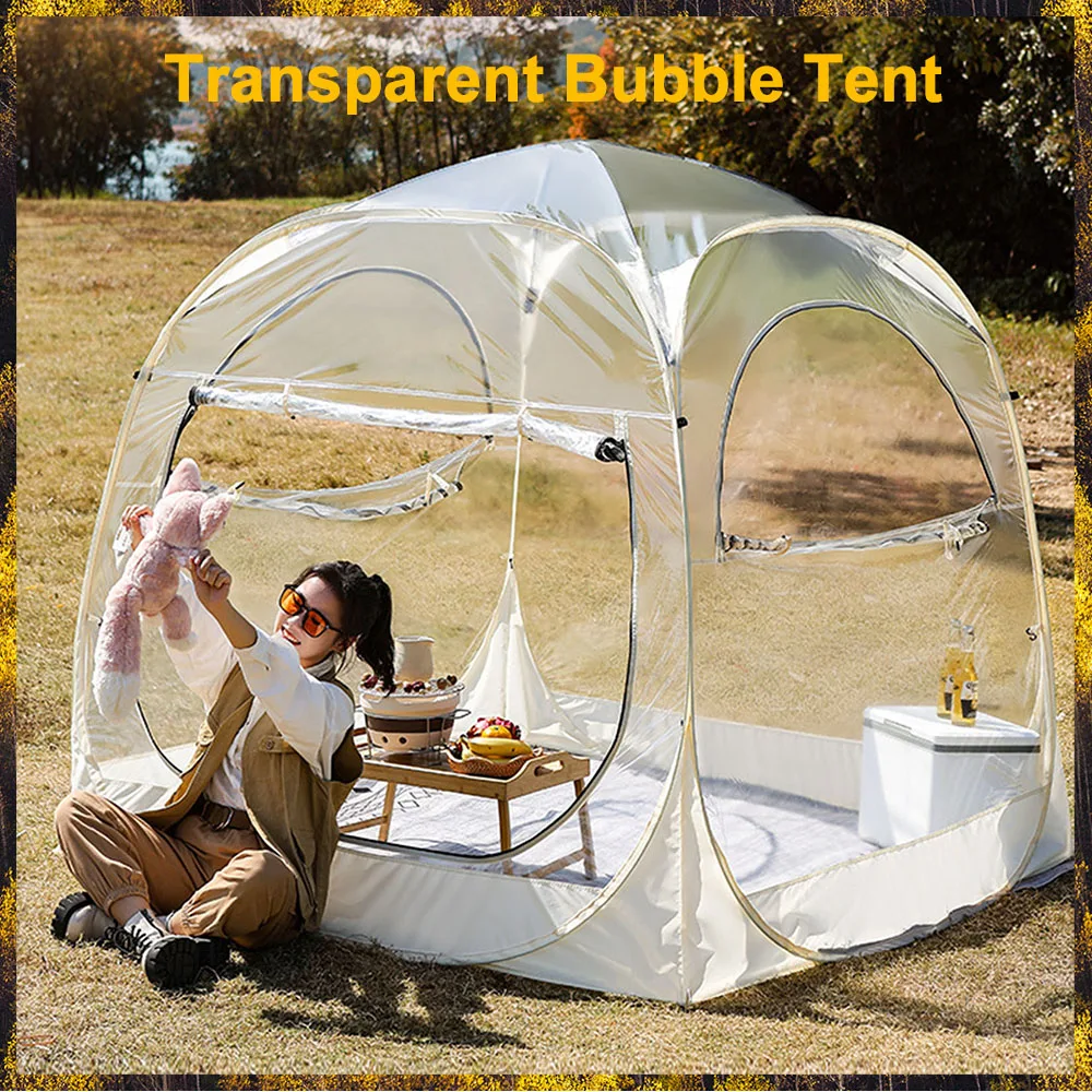 Outdoor-Transparent-Tent-PVC-Bubble-Tent-Weatherproof-Ice-Fishing-Tent ...