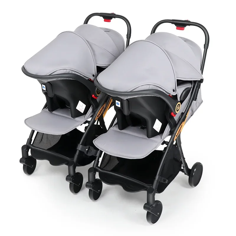 Twins-Baby-stroller-with-car-seats-0-3-years-lightweight-baby-stroller ...