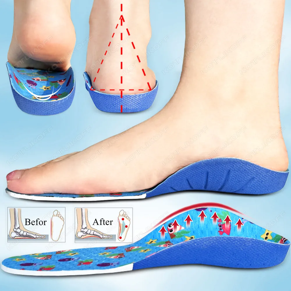 Insoles-Orthoped-Children-Flat-Foot-Insole-Arch-Support-Correction ...