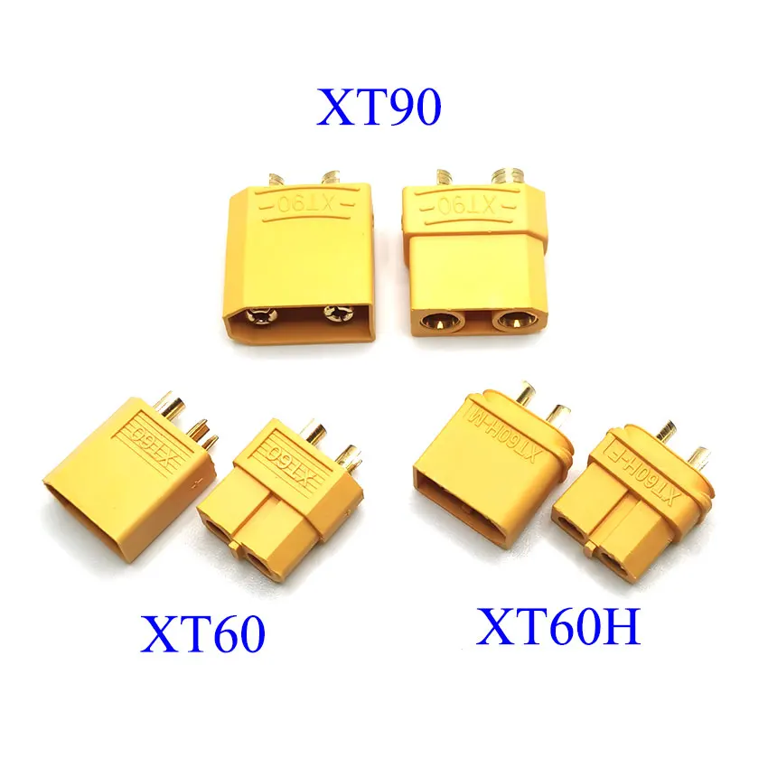 1Pair-XT60-XT-60-XT60H-XT-60H-XT90-XT-90-Male-Female-Bullet-Connectors ...