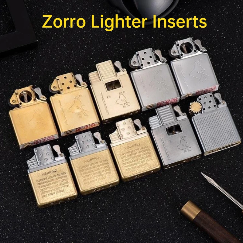 ZORRO Kerosene Lighter Inner Insert Parts Gas/Oil Flint Grinding Wheel ...