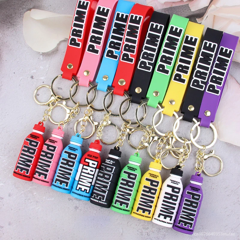 Cartoon-Prime-Keychain-For-Women-Soft-Rubber-Beverage-Car-Key-Chains ...