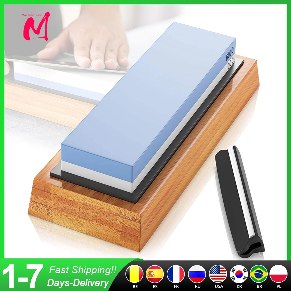 Knife Sharpener Whetstone Sharpening Stones Grinding Stone Water Stone ...