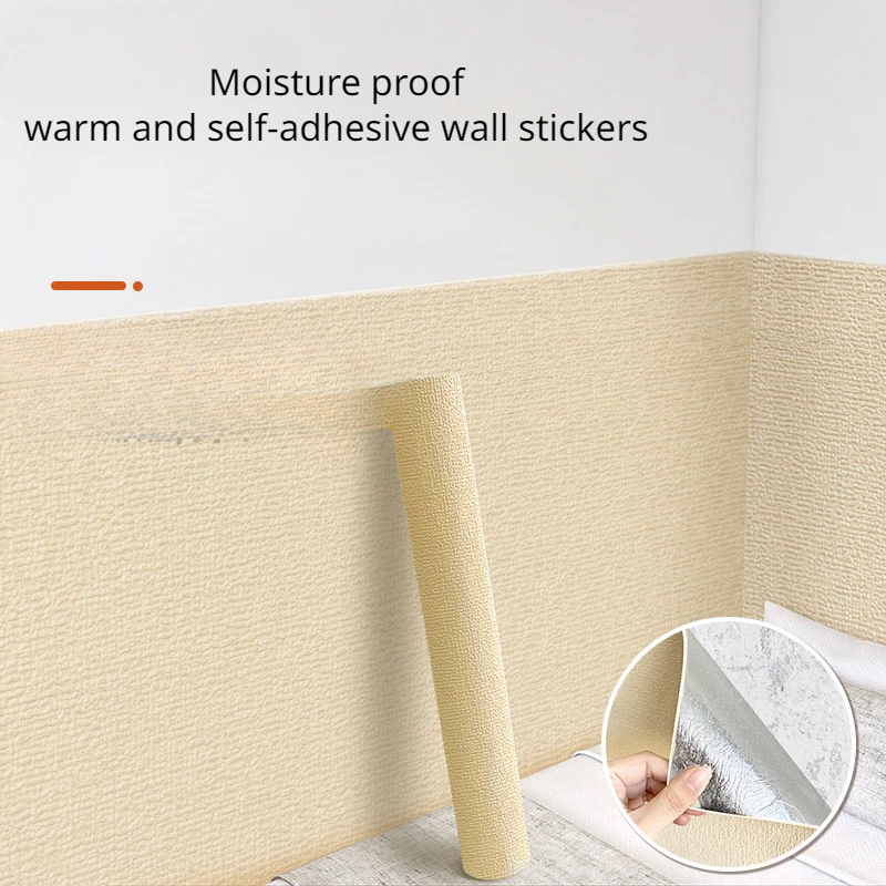 Linen Anti Mold Wallpaper for New Home Insulation Waterproof and Anti ...