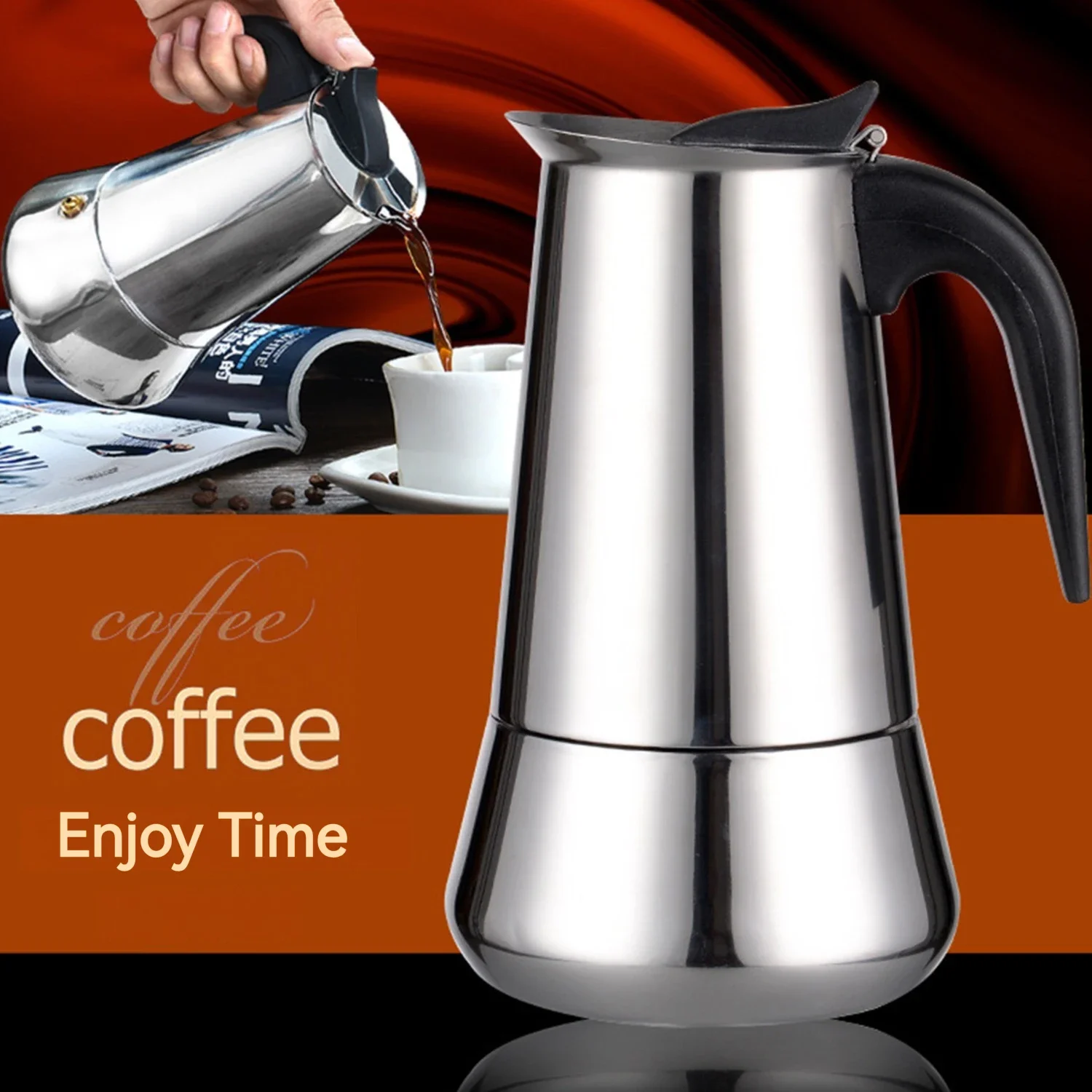 Ollas-Moka-cl-sicas-de-acero-inoxidable-cafetera-Espresso-estilo ...