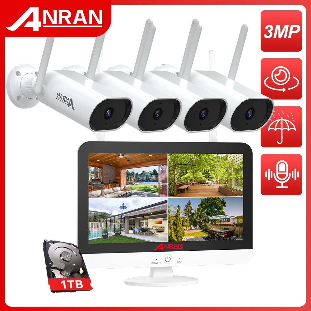 ANRAN Wireless Surveillance Camera Kit, Security Camera System, NVR ...