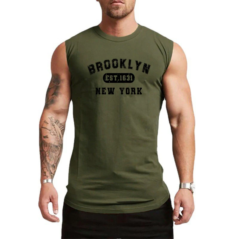 Summer-Cotton-Breathable-Bodybuilding-Tank-Tops-Mens-Workout-Muscle ...