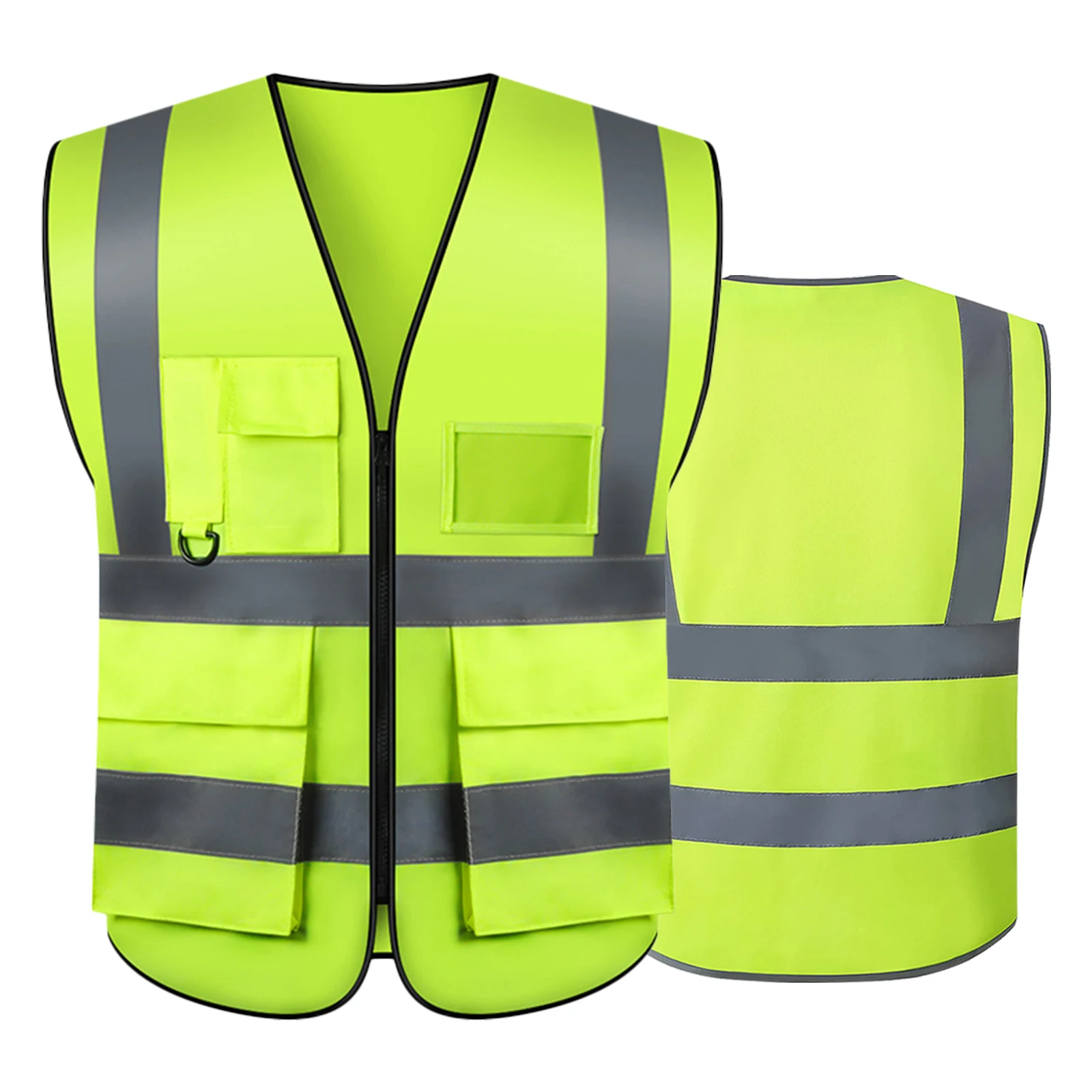 Reflective-Safety-Vest-High-Visibility-Reflective-Vest-with-5-Pockets ...