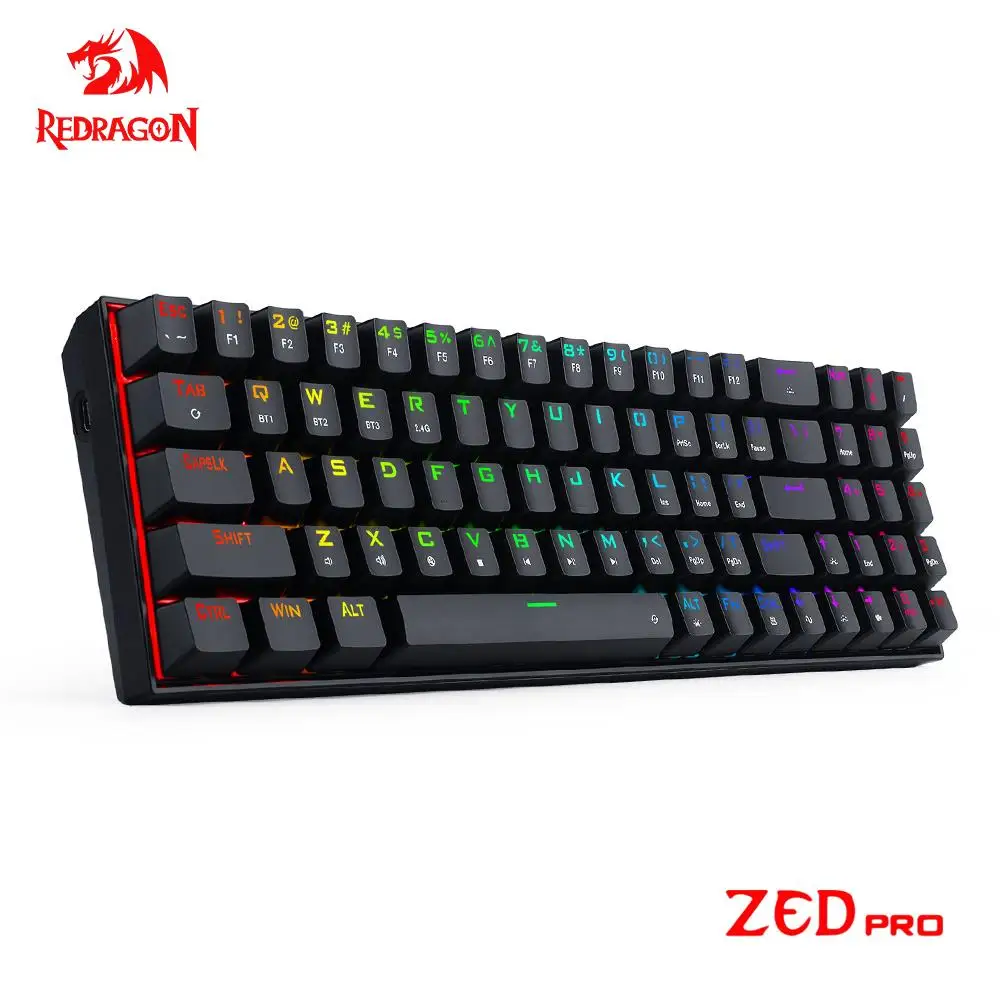 REDRAGON-Zed-Pro-K627P-RGB-Support-Bluetooth-5-0-2-4G-wireless-USB ...